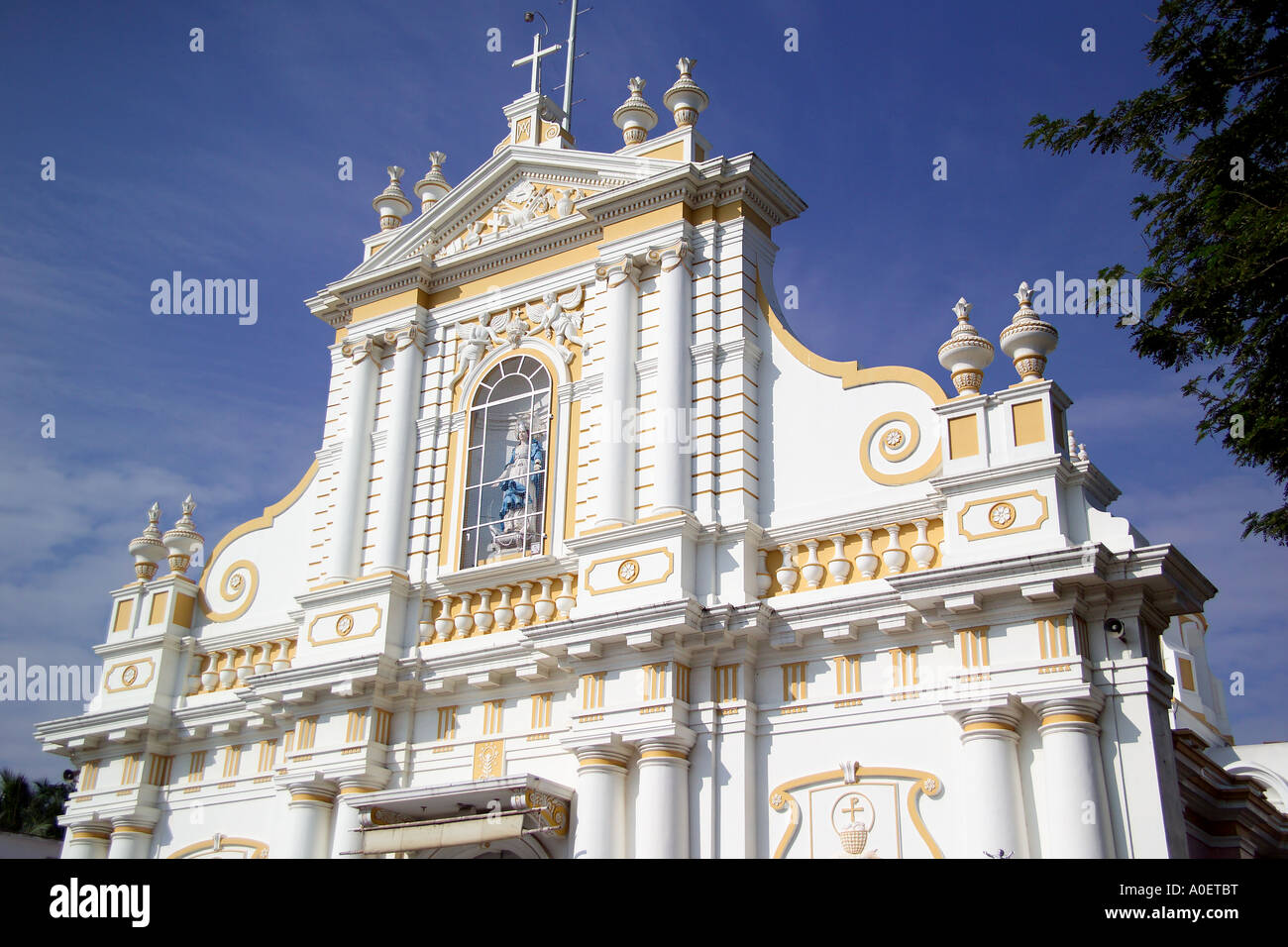 Catholic Church, Pondicherry, India Stock Photo - Alamy