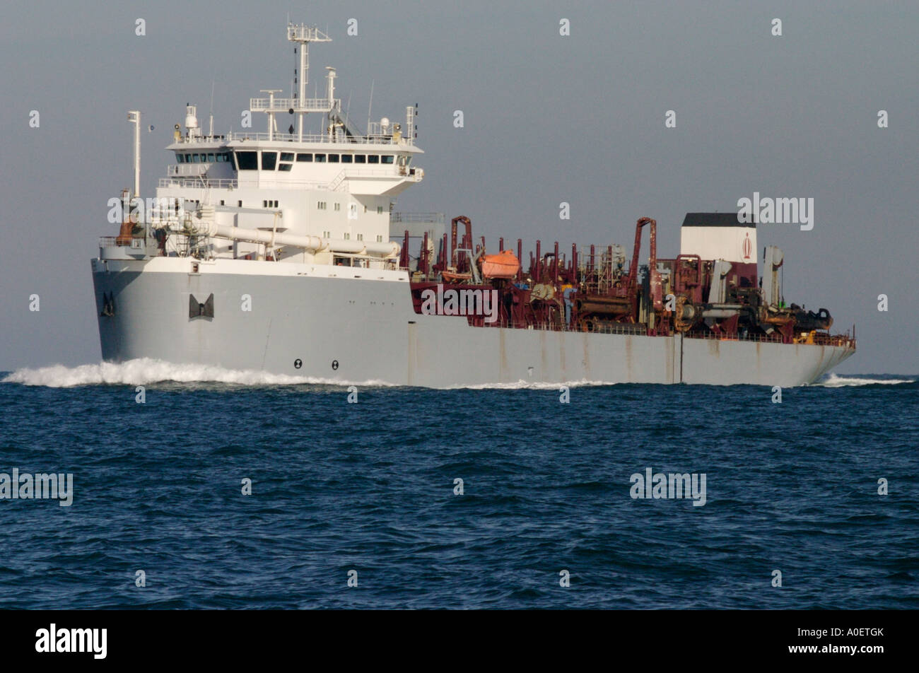 Cargo ship in the English Channel Stock Photo - Alamy