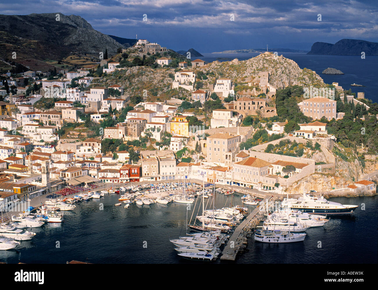 Hydra Town Hydra Greece Stock Photo - Alamy