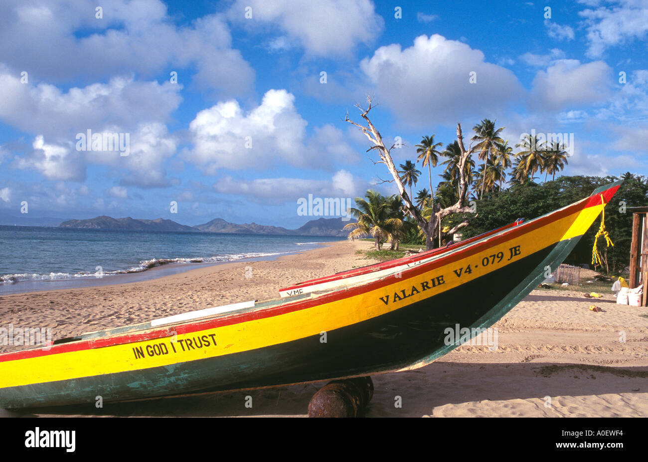 Pinneys Beach in Nevis Stock Photo - Alamy