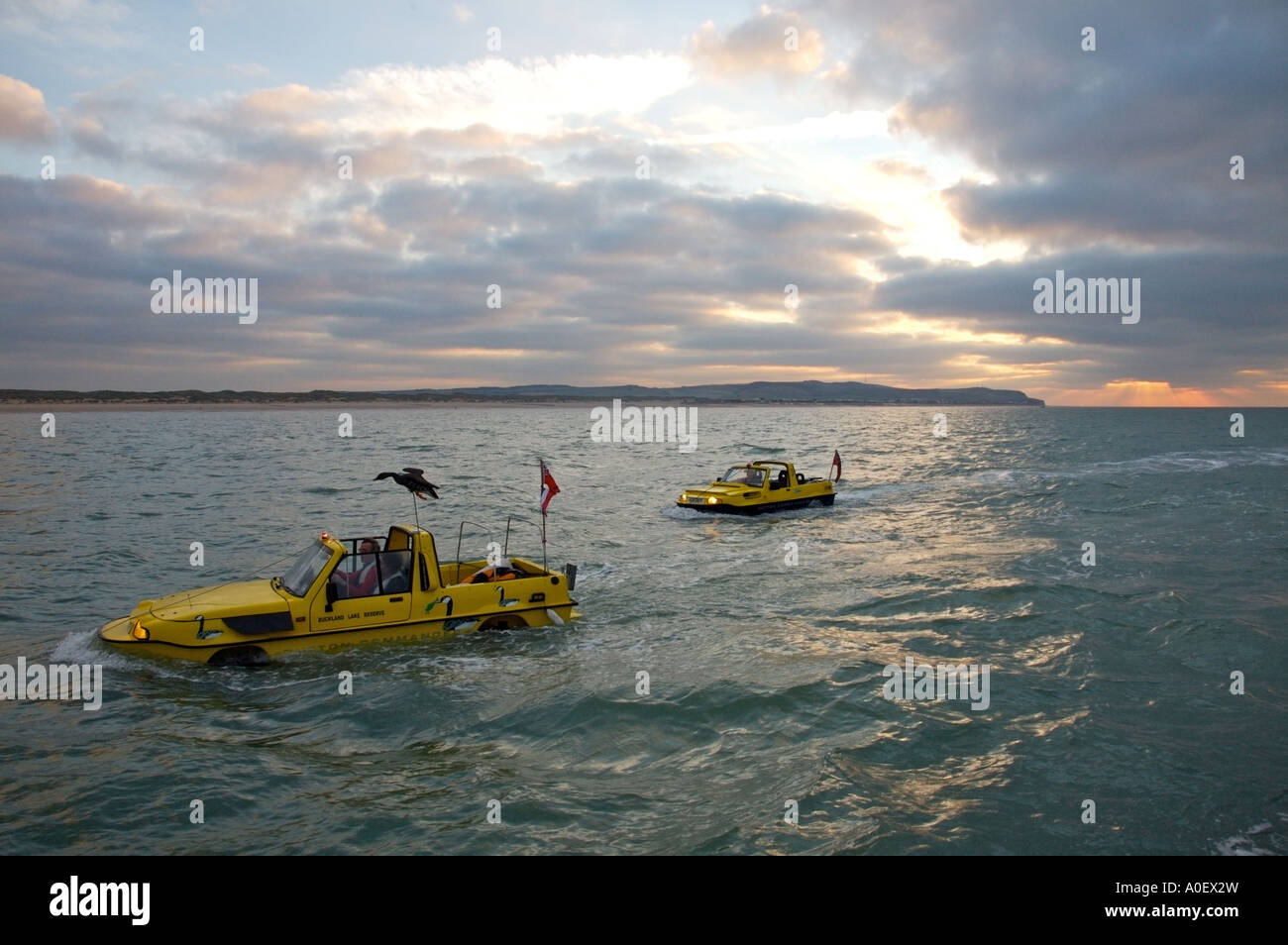 Two Dutton Commander amphibious cars cross the English Channel ...