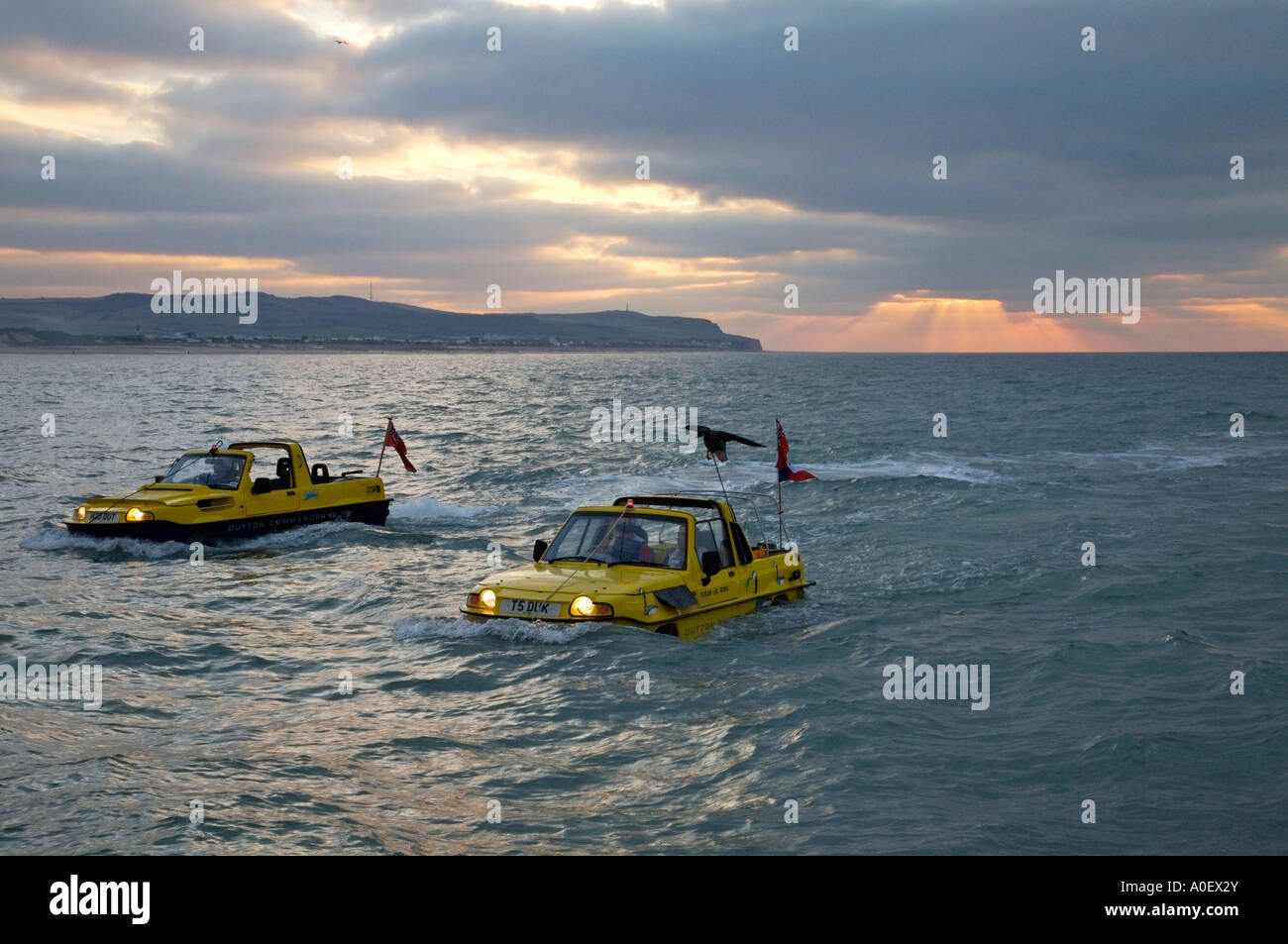 Two Dutton Commander amphibious cars cross the English Channel ...