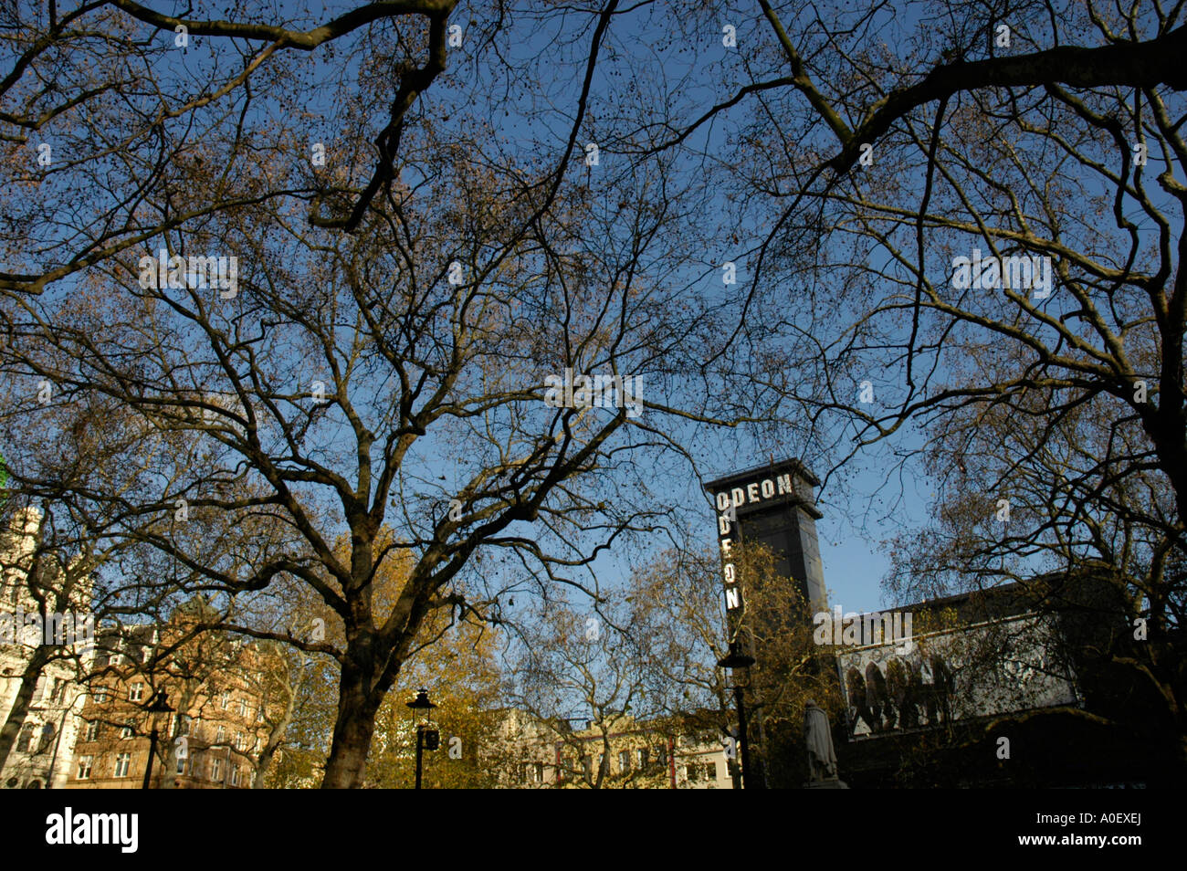Leicester square london fall hi-res stock photography and images - Alamy