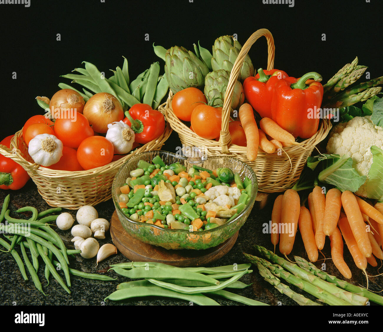 Vegetables still life Stock Photo - Alamy