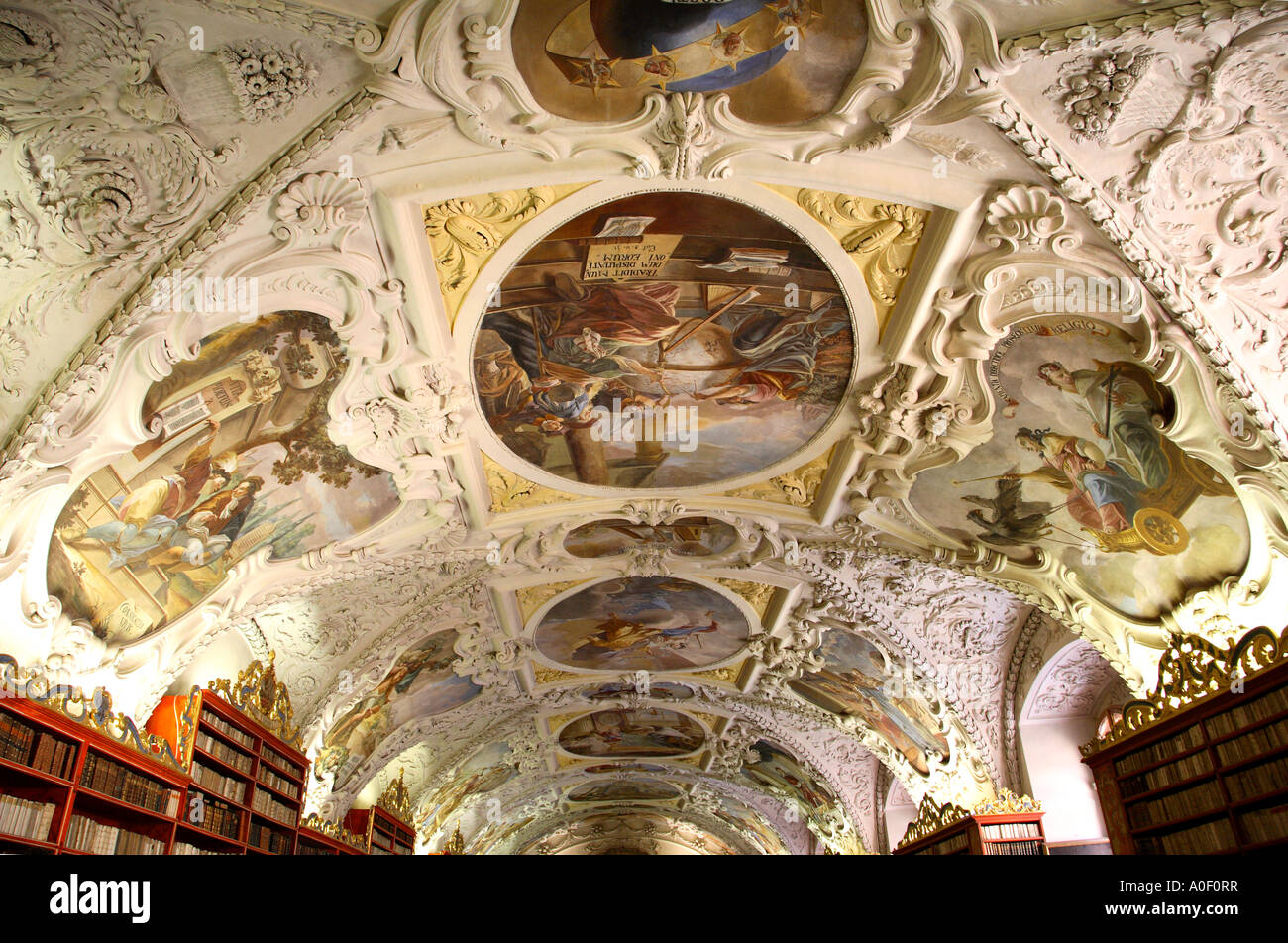 Baroque library, prague hi-res stock photography and images - Alamy
