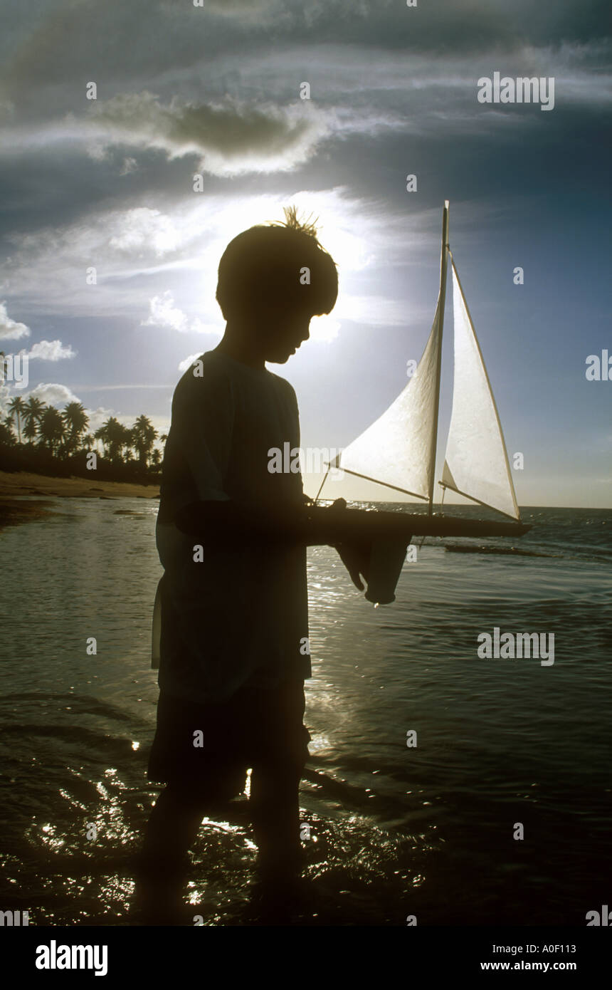 Young boy model ship hi-res stock photography and images - Alamy
