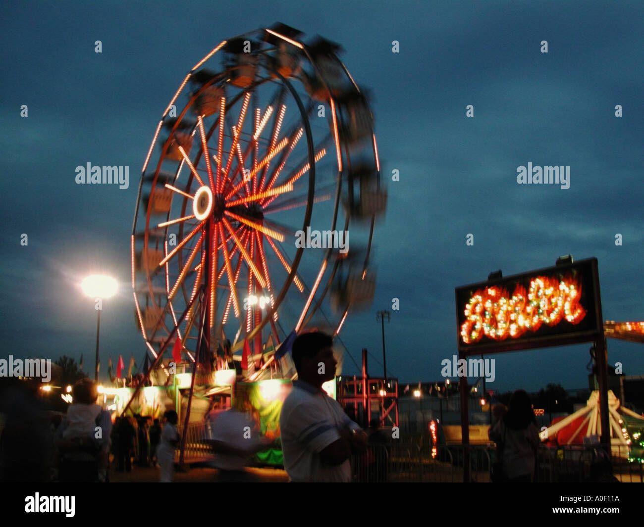 Ferris wheel at county fair Arlington VA USA Stock Photo - Alamy