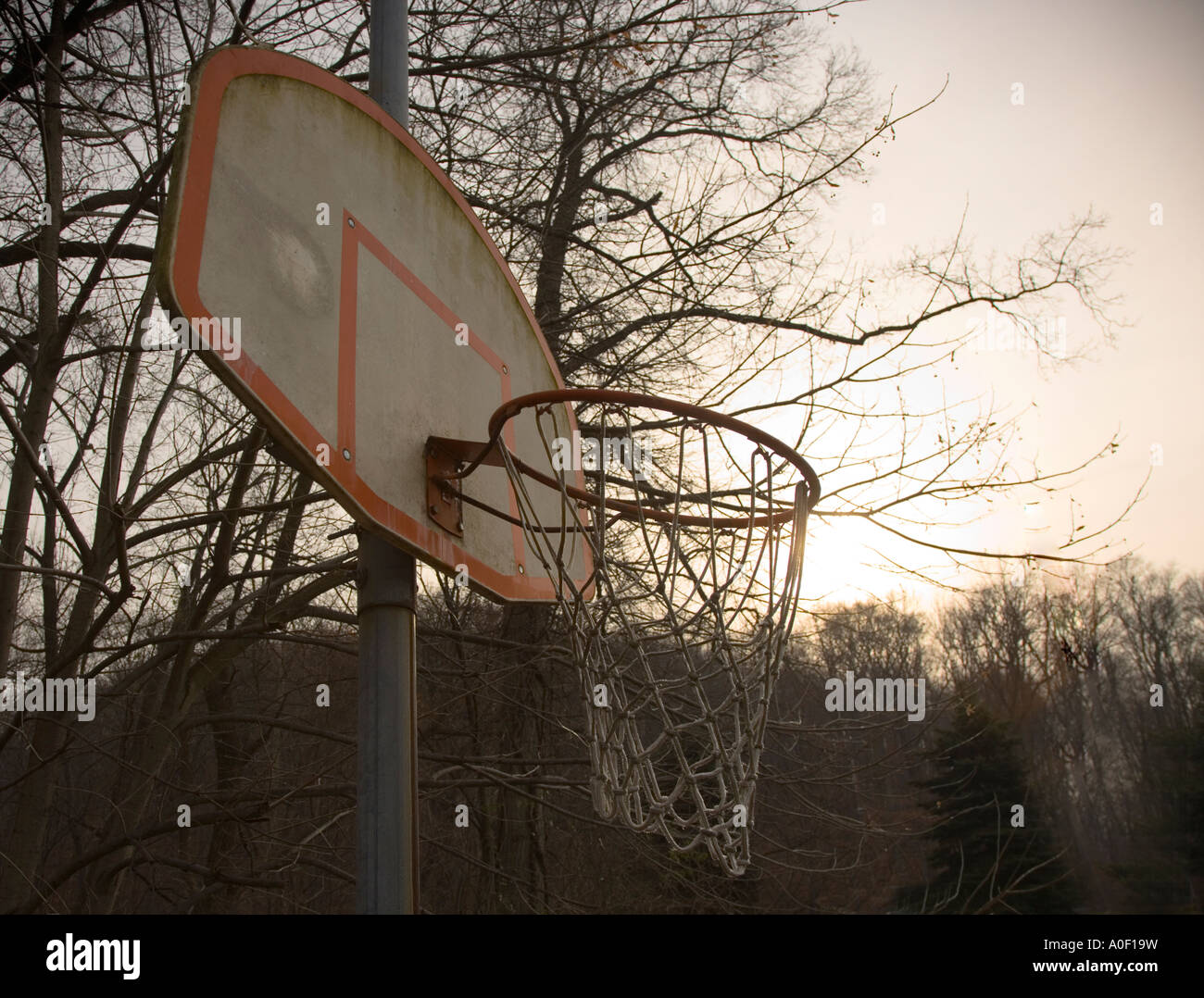 Backyard basketball hoop hi-res stock photography and images - Alamy