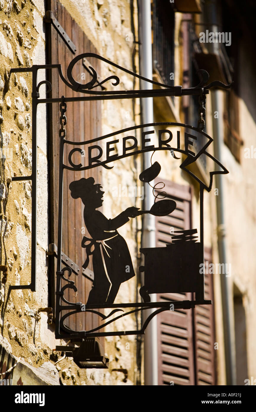 Wrought Iron store signs, Villefranche-Conflent, Rousillon, France ...