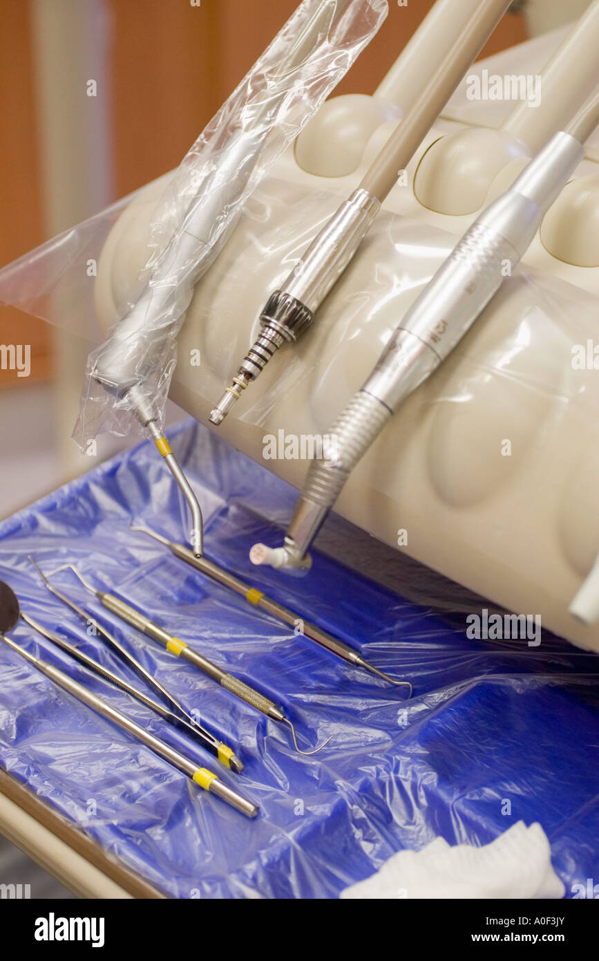 Dental instruments in a dentist's surgery Stock Photo - Alamy