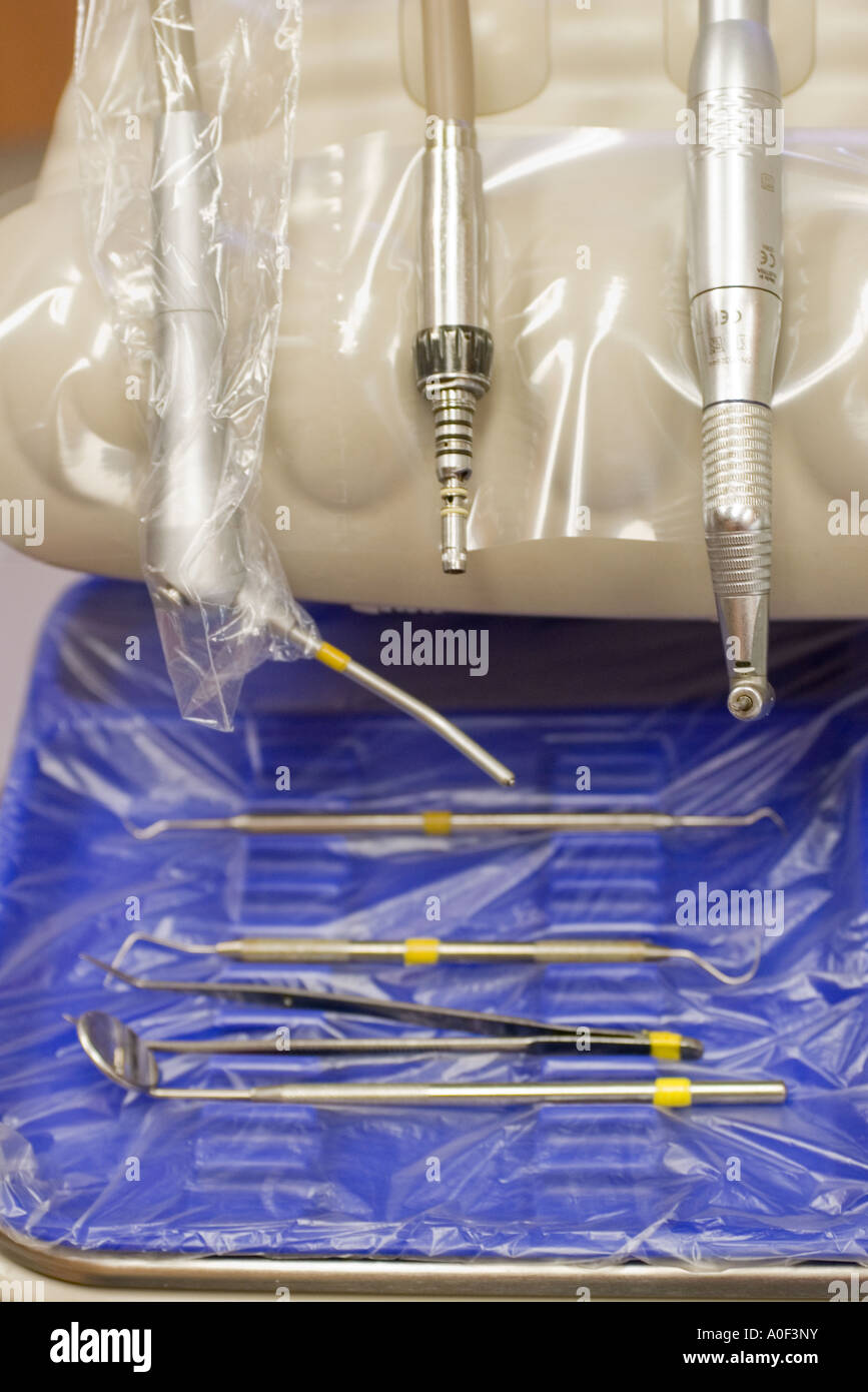 Dental instruments in a dentist's surgery Stock Photo - Alamy