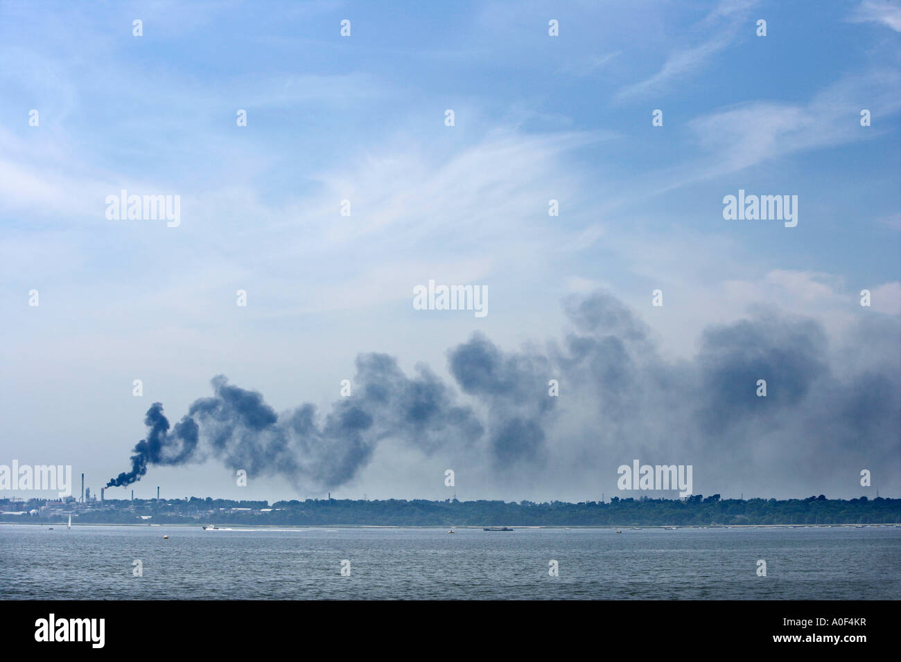Industrial Pollution in Southampton UK Stock Photo - Alamy