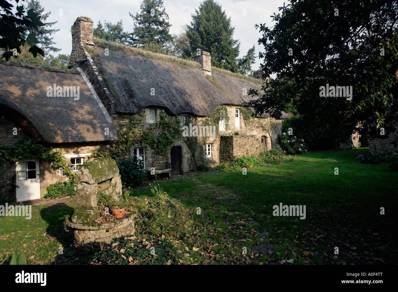 French Cottage in Brittany France Stock Photo - Alamy