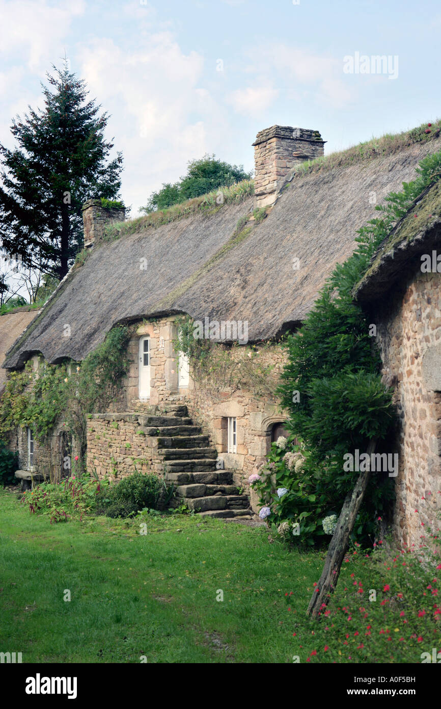 French Cottage in Brittany France Stock Photo - Alamy