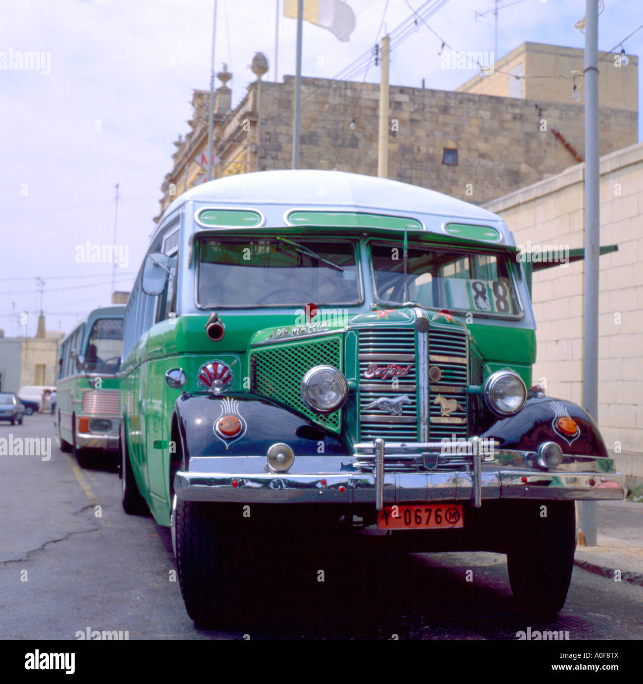 Maltese bus Malta Stock Photo - Alamy