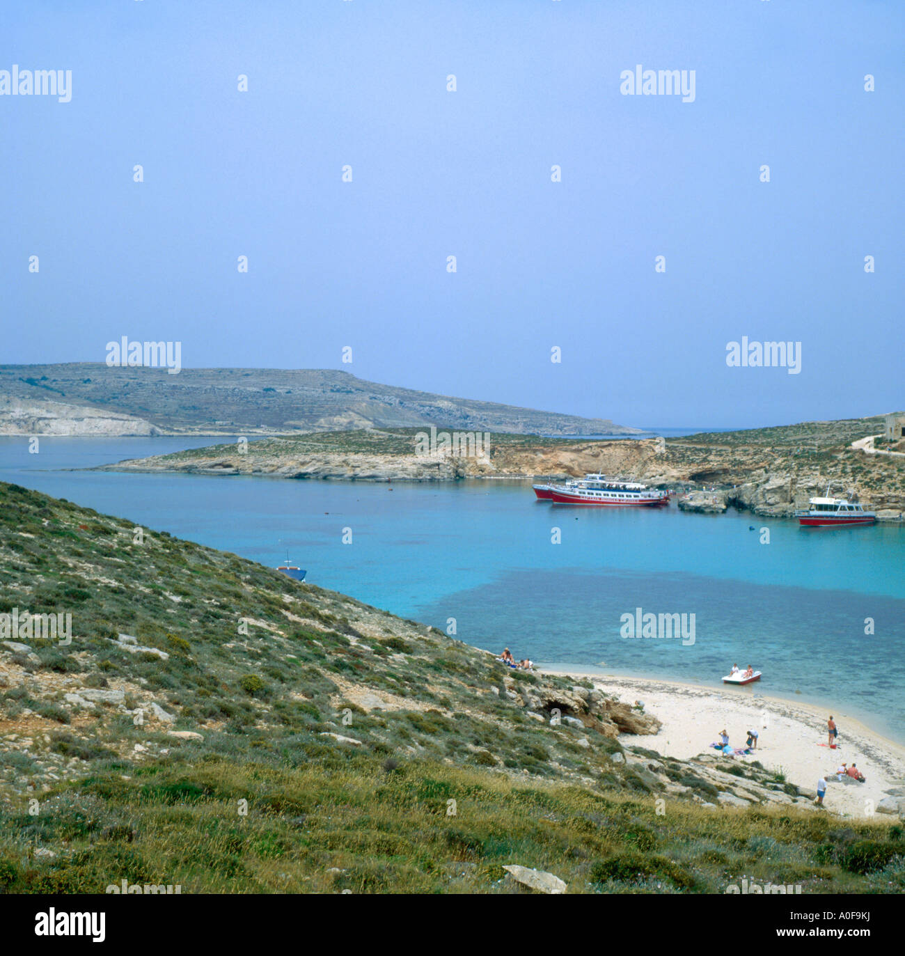 Blue Lagoon Comino island Malta Stock Photo - Alamy