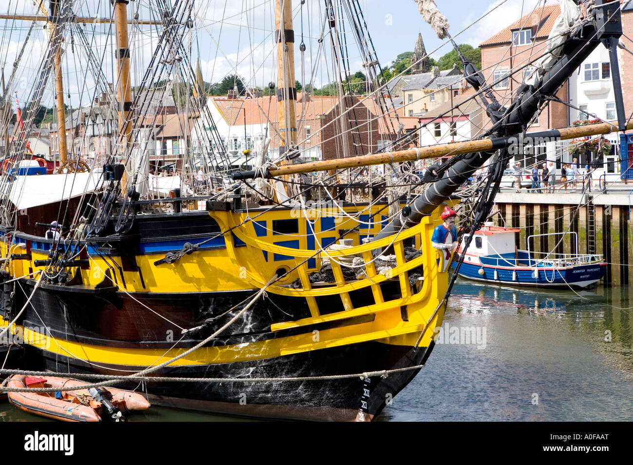 The Grand Turk docked in Whitby North Yorkshire Stock Photo - Alamy