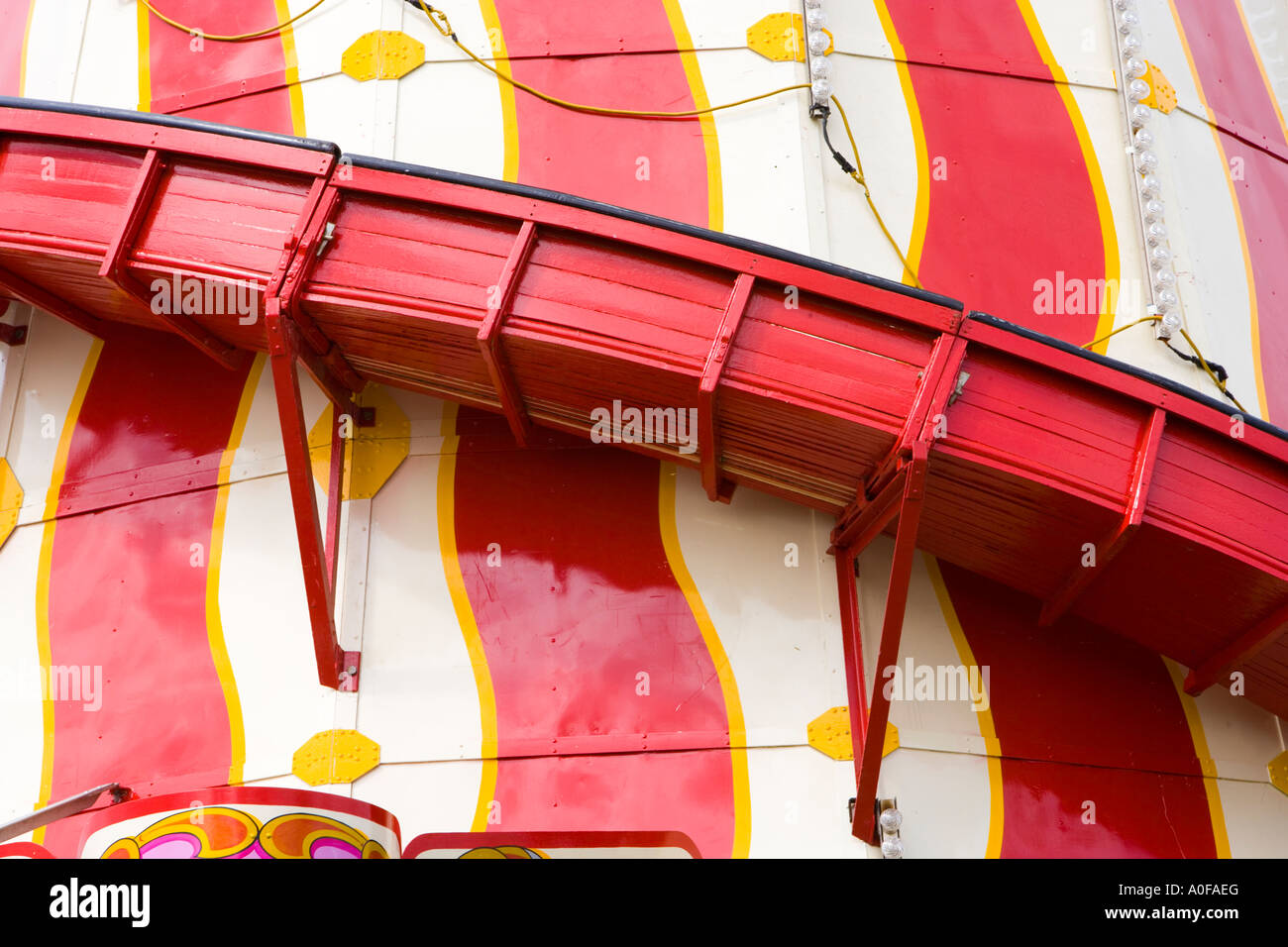 Victorian Helter Skelter ride on a fairground at a steam show in ...