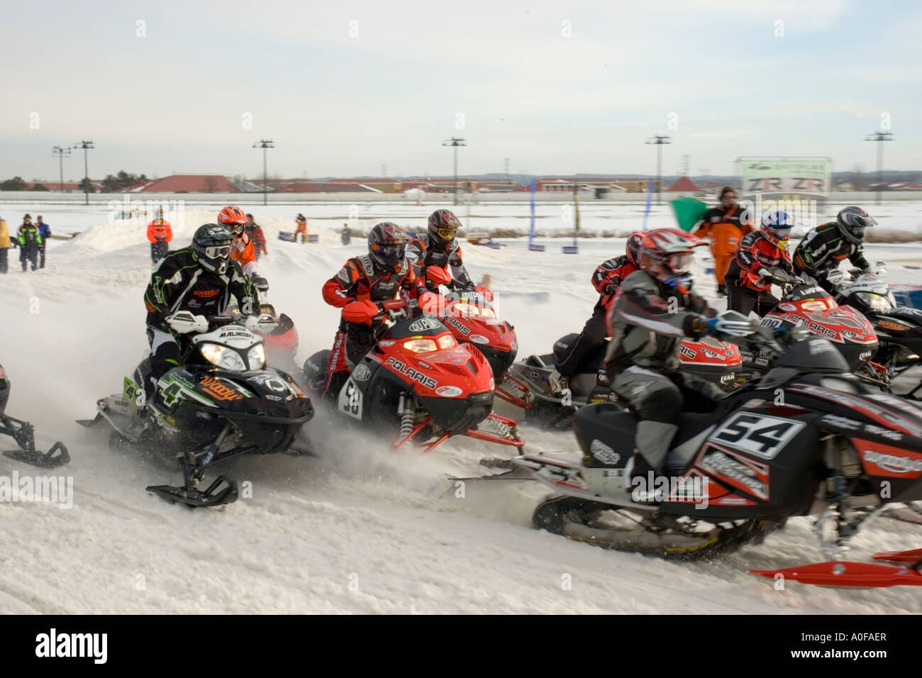 Green snowmobile hi-res stock photography and images - Alamy