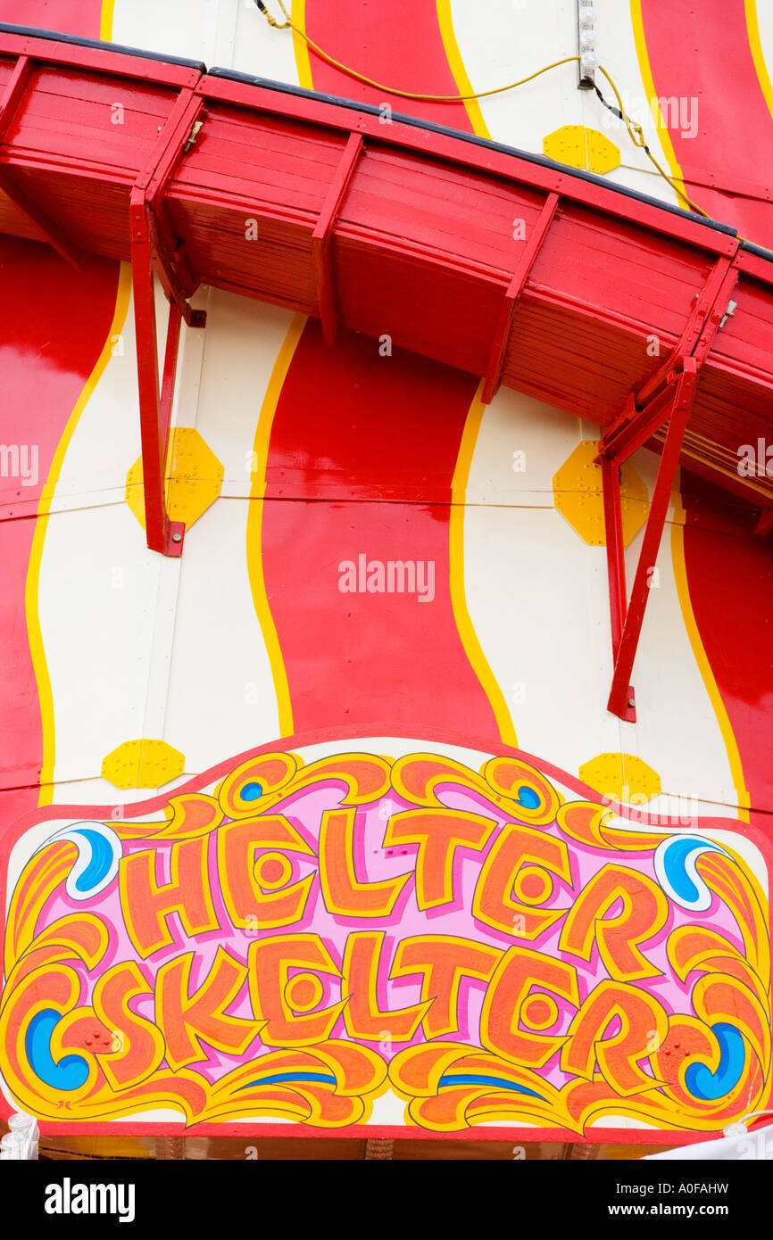 Helter skelter fairground spiral slide hi-res stock photography and ...