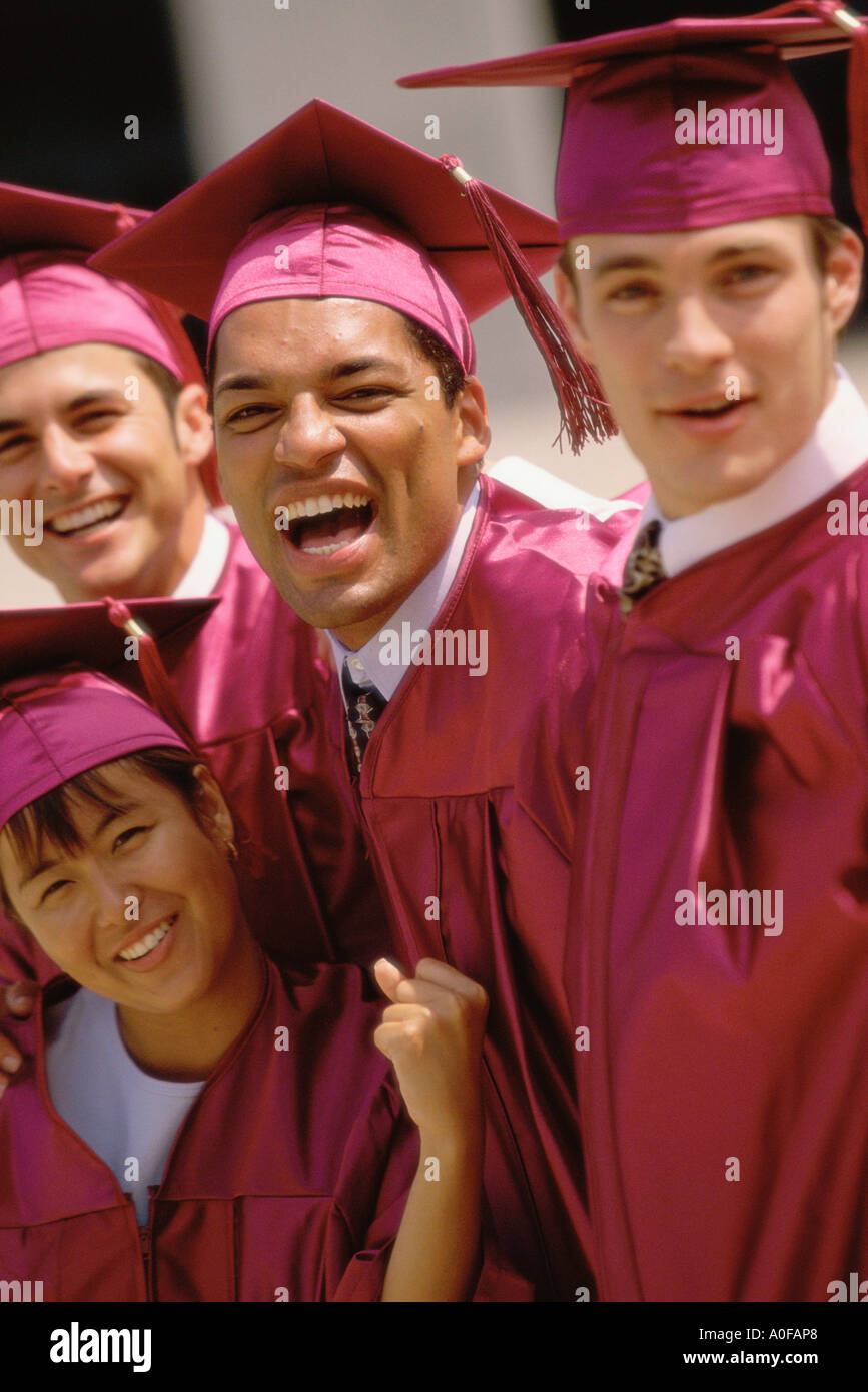 Male college graduate posing outdoors hi-res stock photography and ...