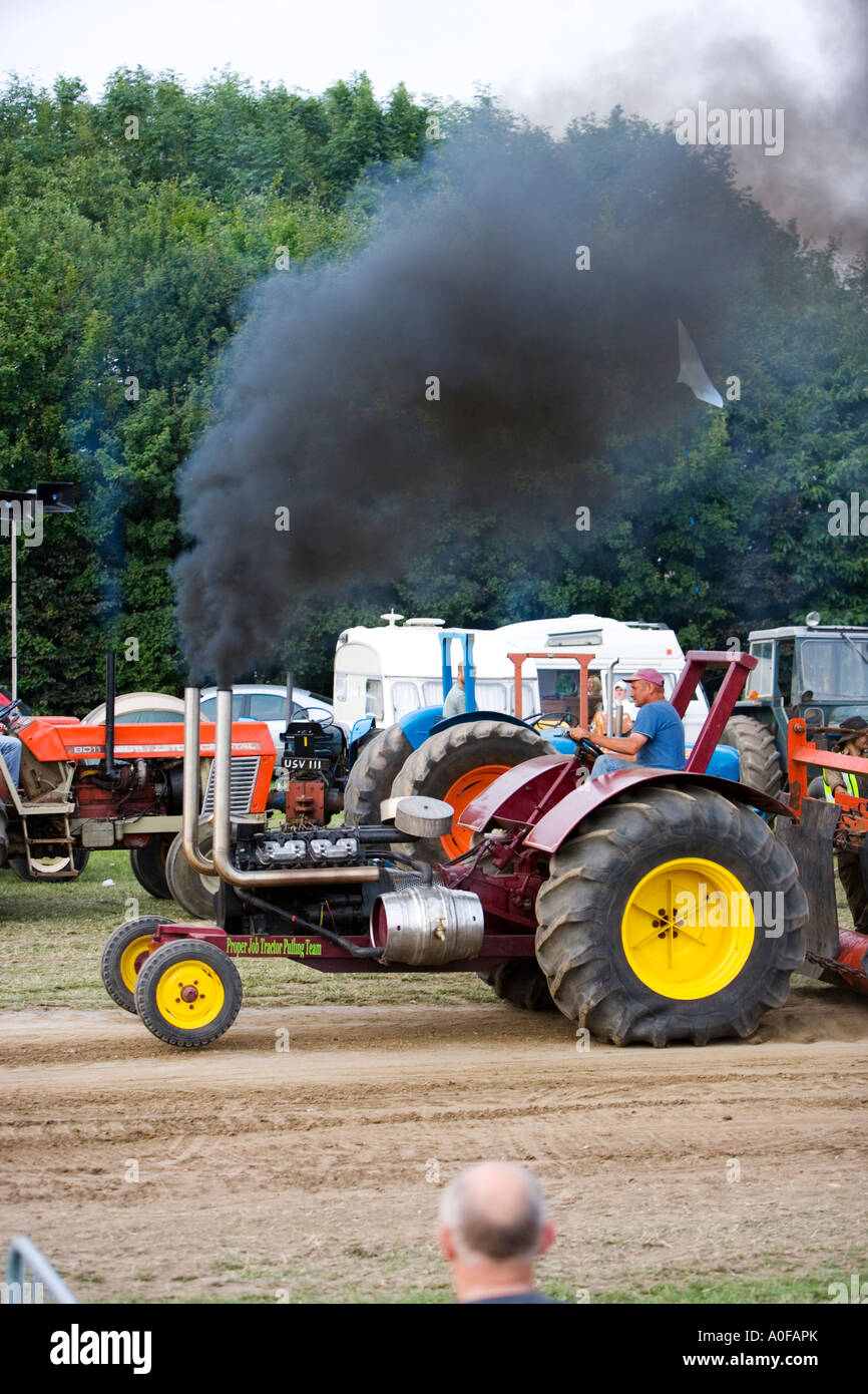 tractor pulling event at an agricultural show in England Stock Photo ...