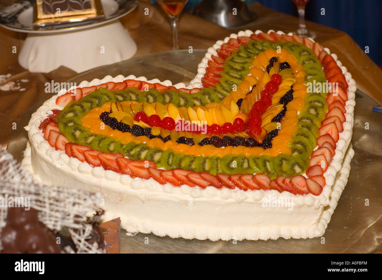 Fruit Shaped Birthday Cake