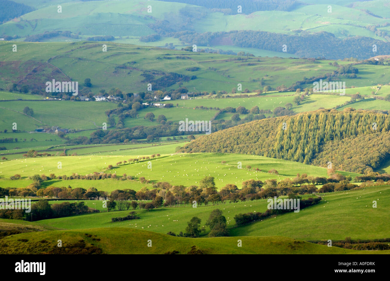 Farming Agriculture Mid Wales Landscape Stock Photos & Farming ...
