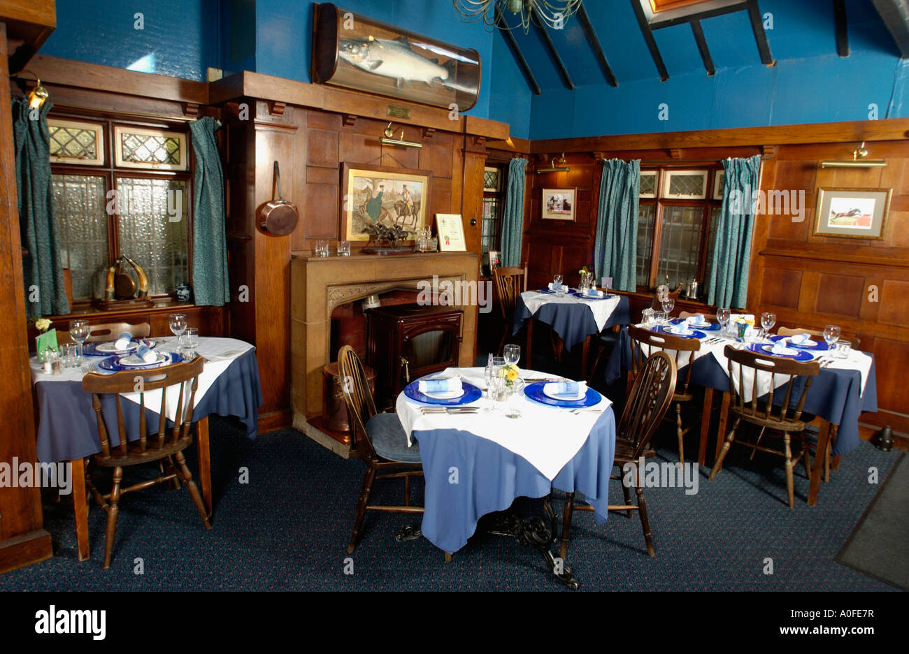 Fine dining restaurant at The Talbot at Knightwick Worcestershire ...