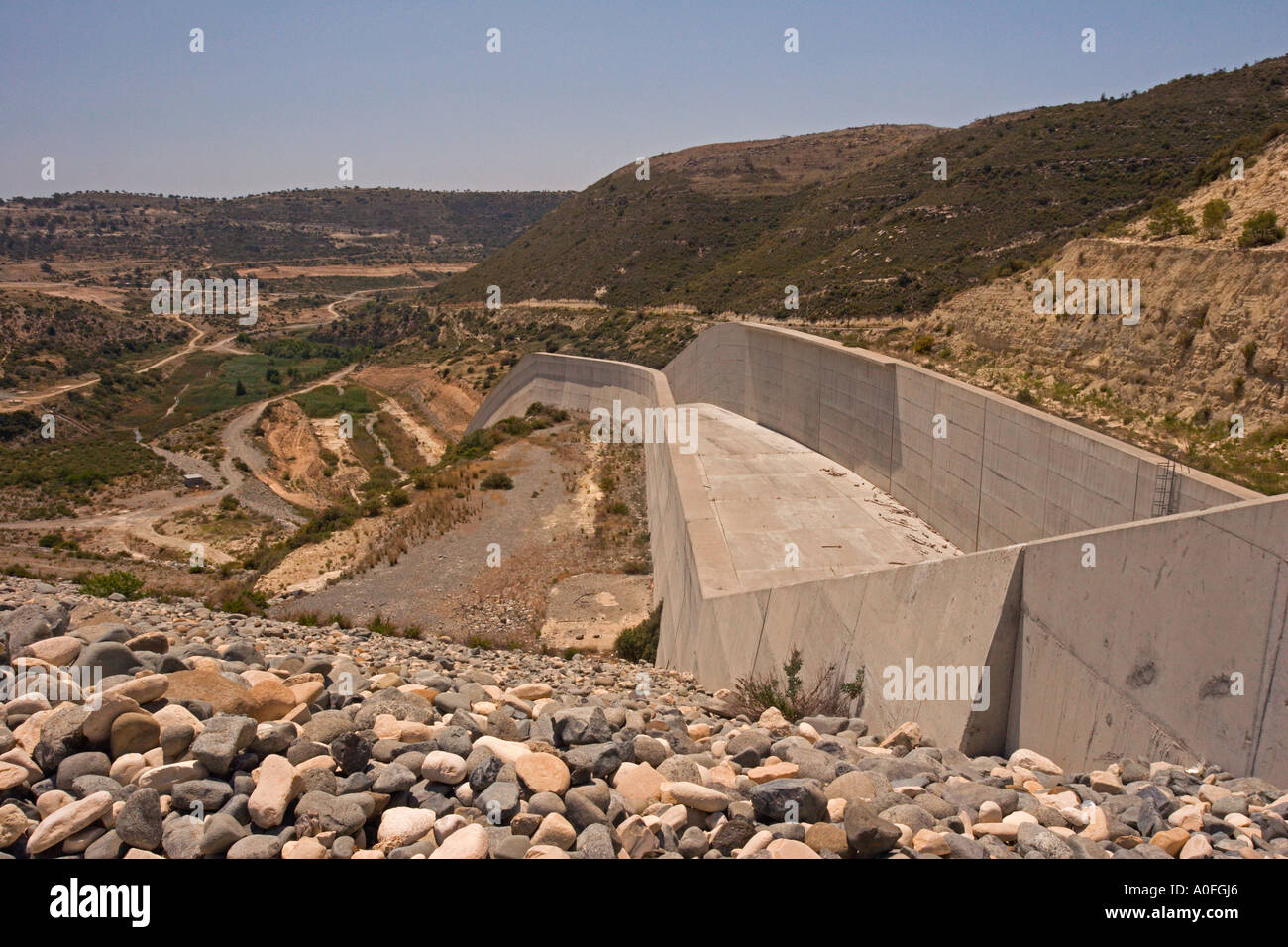 Cyprus Kouris Dam Stock Photo - Alamy