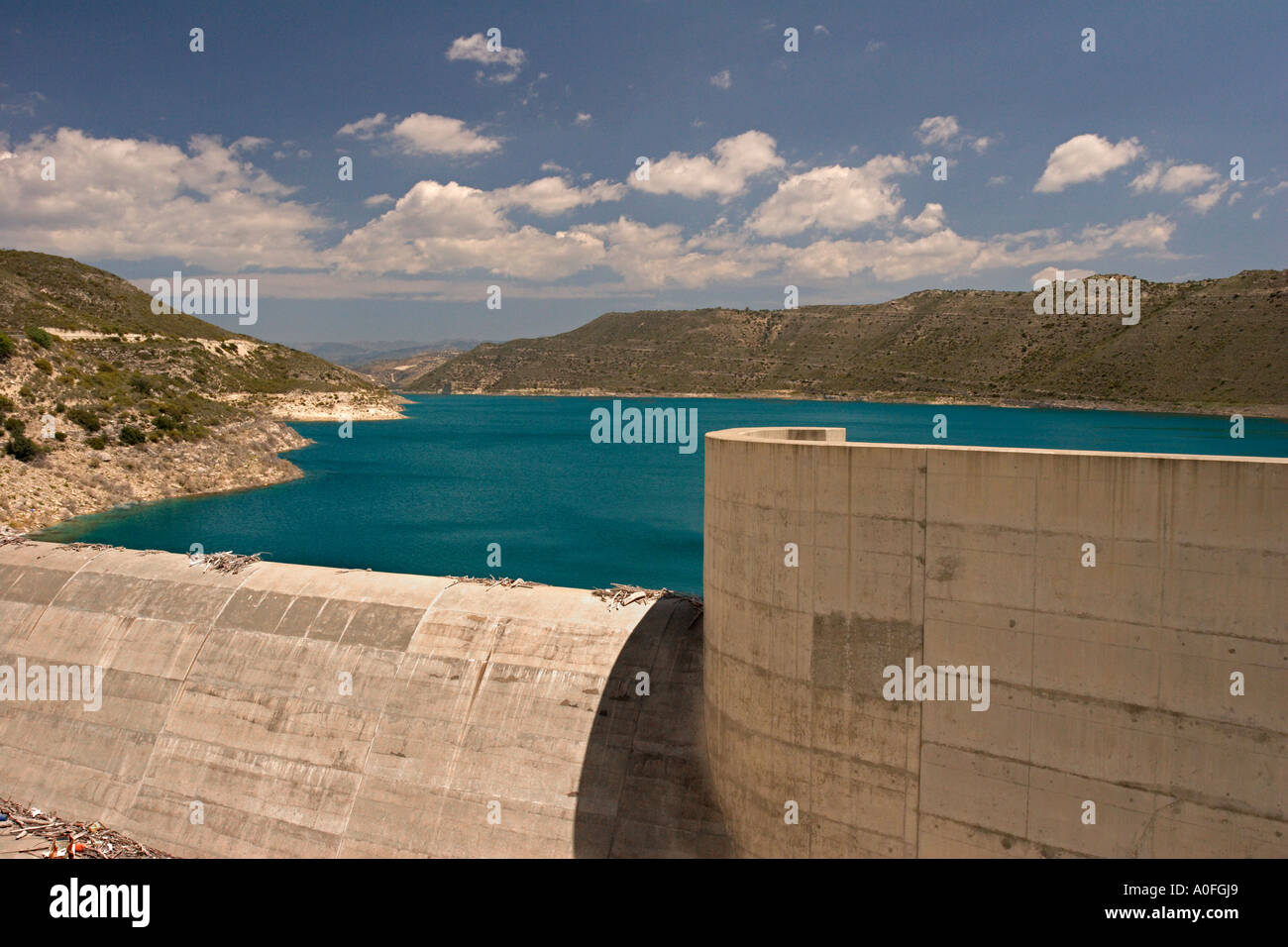 Cyprus Kouris Dam Stock Photo - Alamy