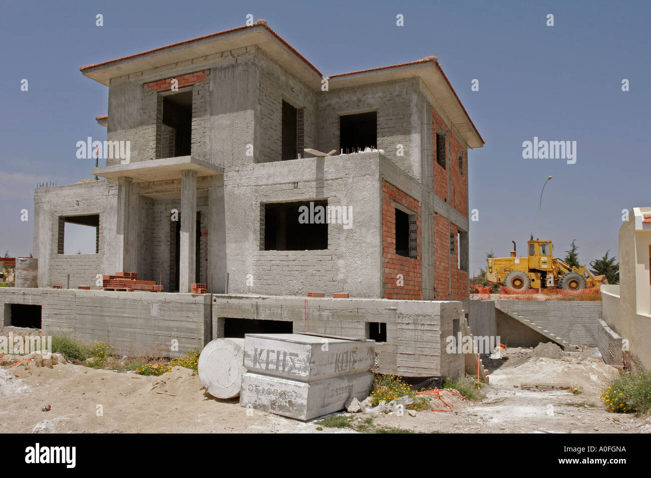 New houses being built in Cyprus Stock Photo - Alamy