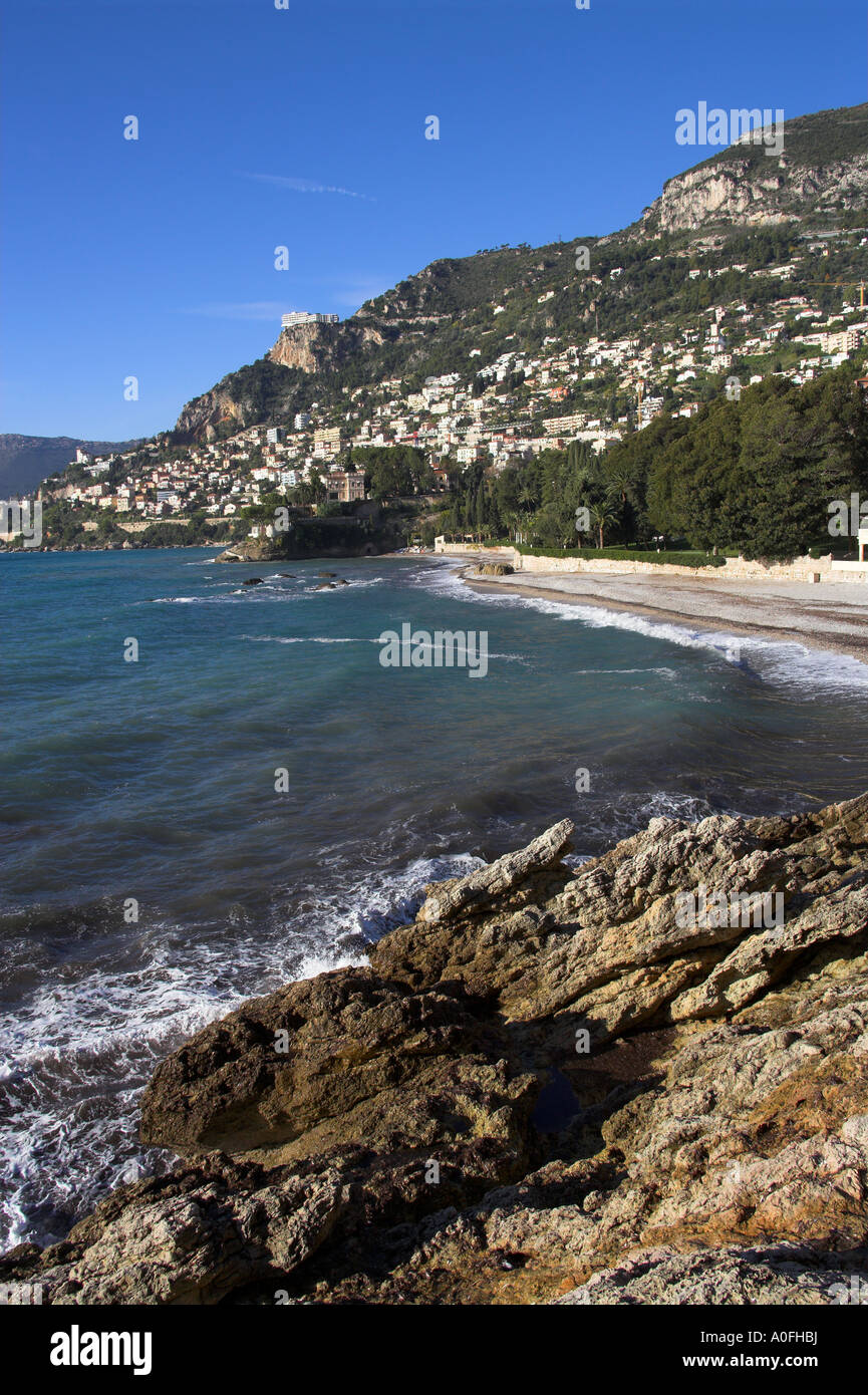 View of monte carlo from cap martin hi-res stock photography and images ...