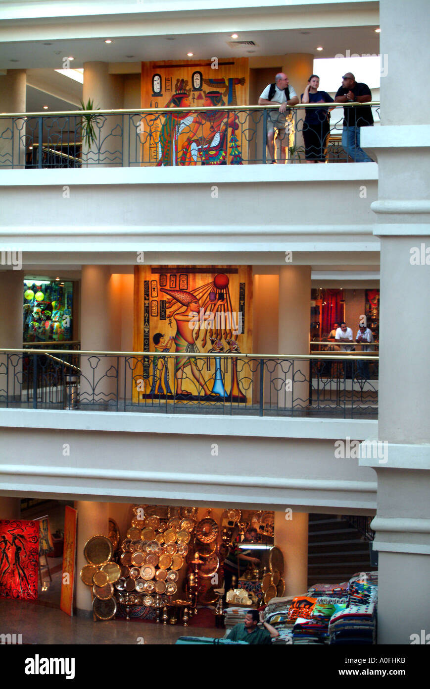 Egypt. Sharm el sheikh Naama bay SHOPPING ARCADE INDOORS Stock Photo ...