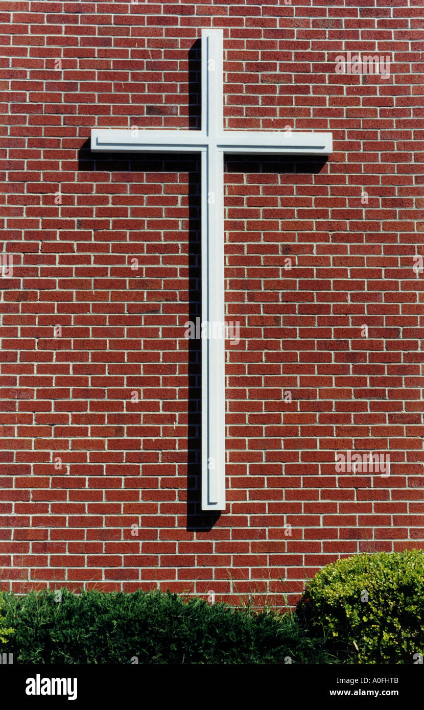 Cross on wall of Church San Francisco California USA Stock Photo - Alamy