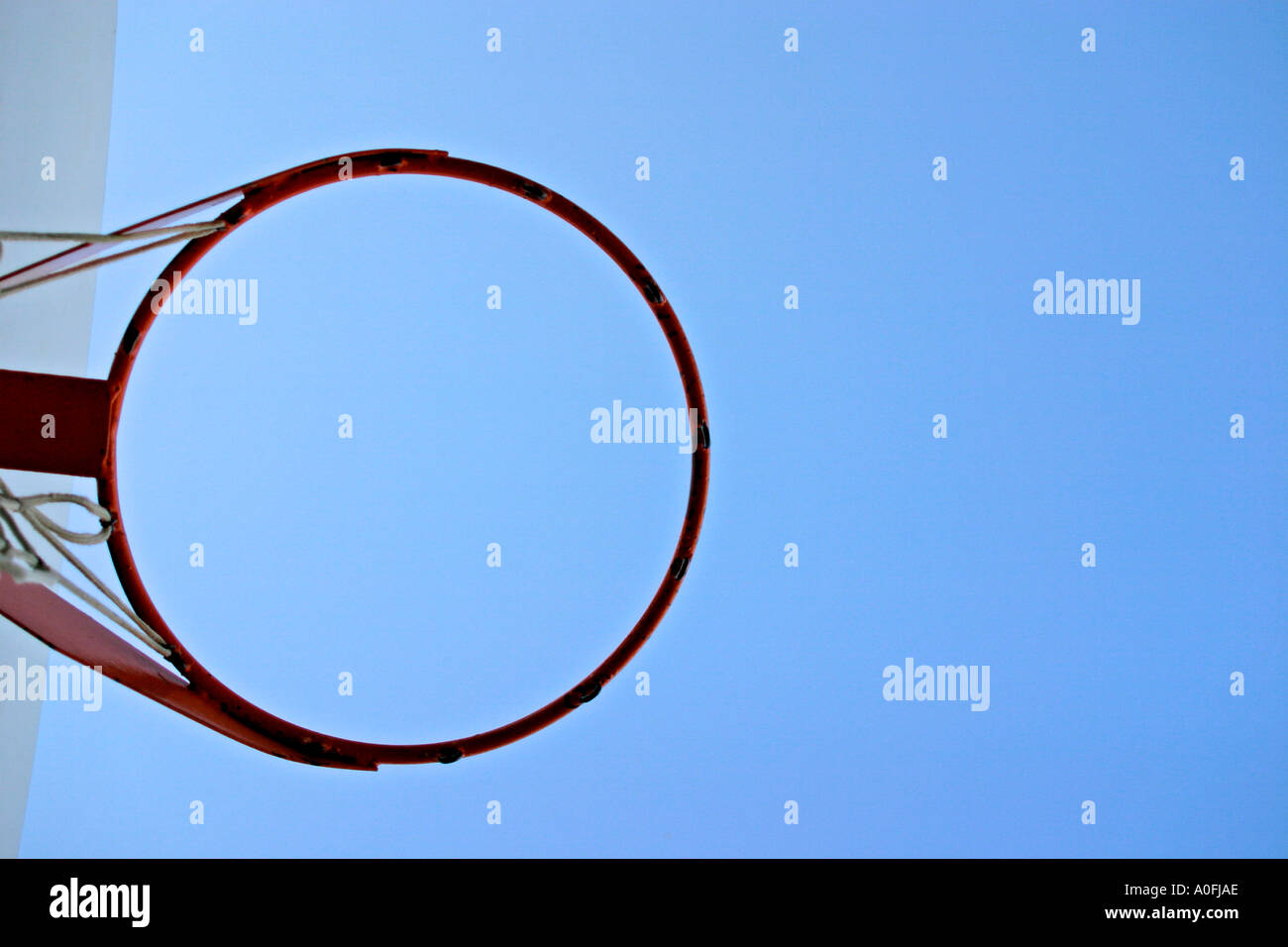 basketball basket ball hoop shot jump sun blue sky clouds summer sport ...