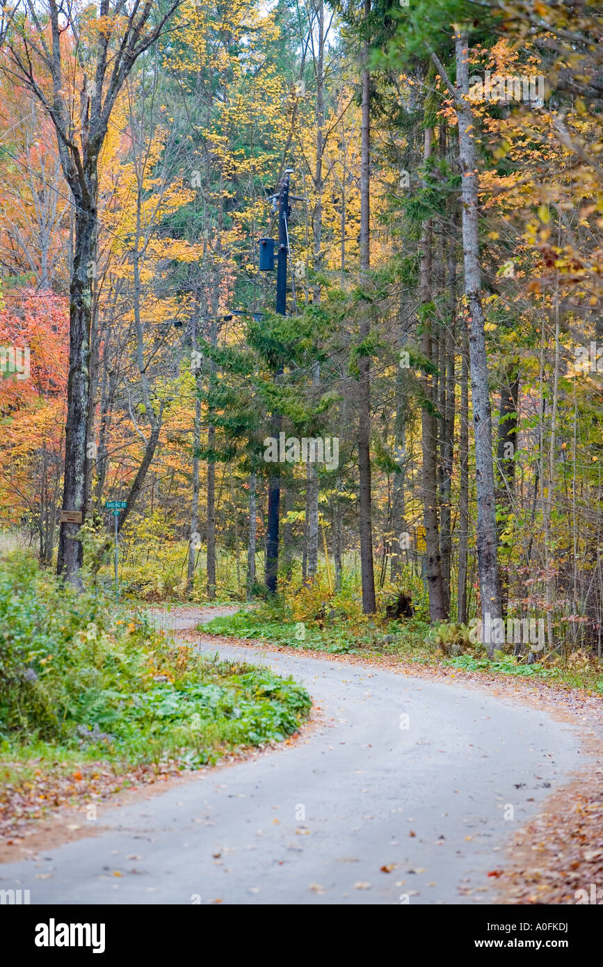 bush road near montpelier vt Stock Photo - Alamy