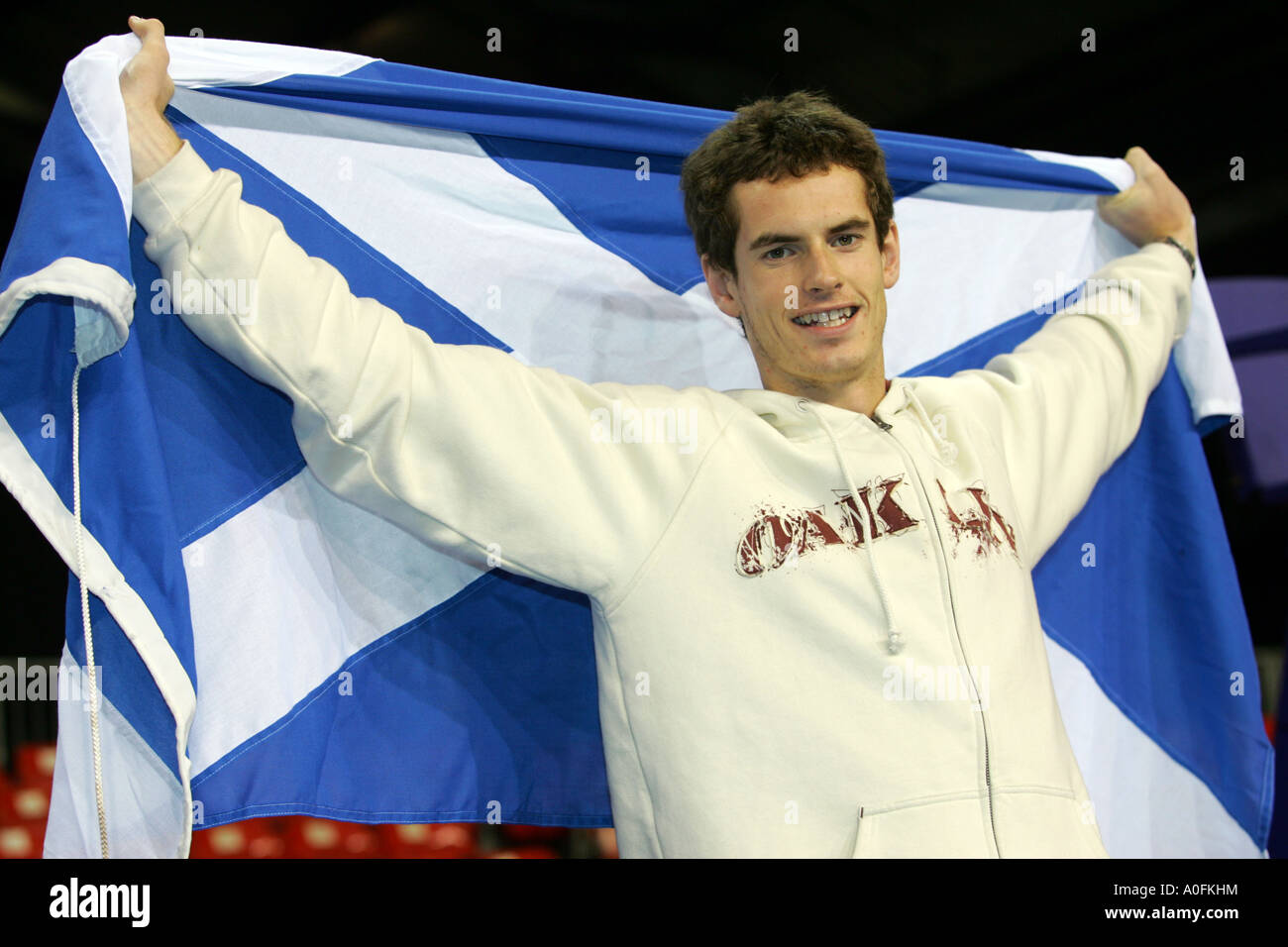scottish tennis player Andy Murray shows off his new haircut Stock ...