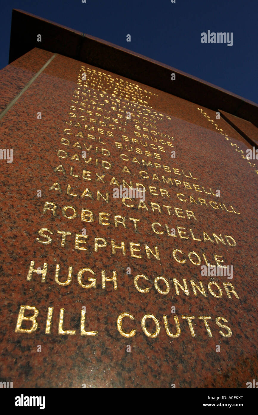Piper Alpha memorial in Aberdeen, Scotland Stock Photo - Alamy