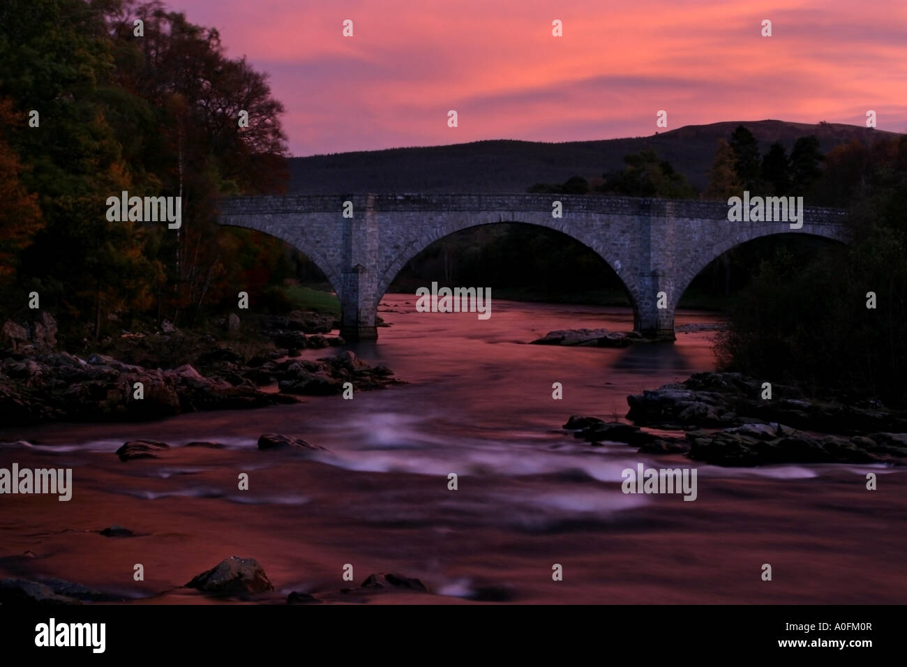 Potarch Bridge over the River Dee near Banchory, Aberdeenshire ...