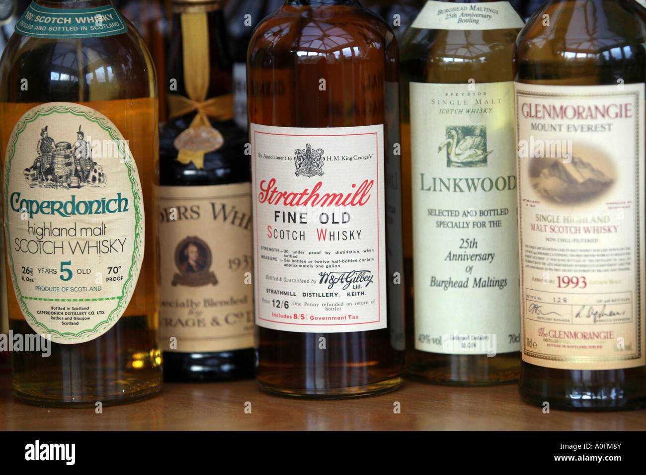 malt scotch whisky bottles Stock Photo - Alamy