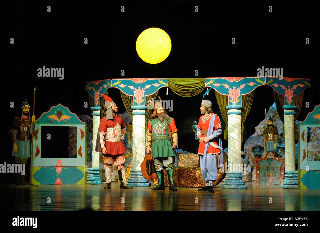 A traditional Persian play at a theater in northern Tehran, Iran Stock ...