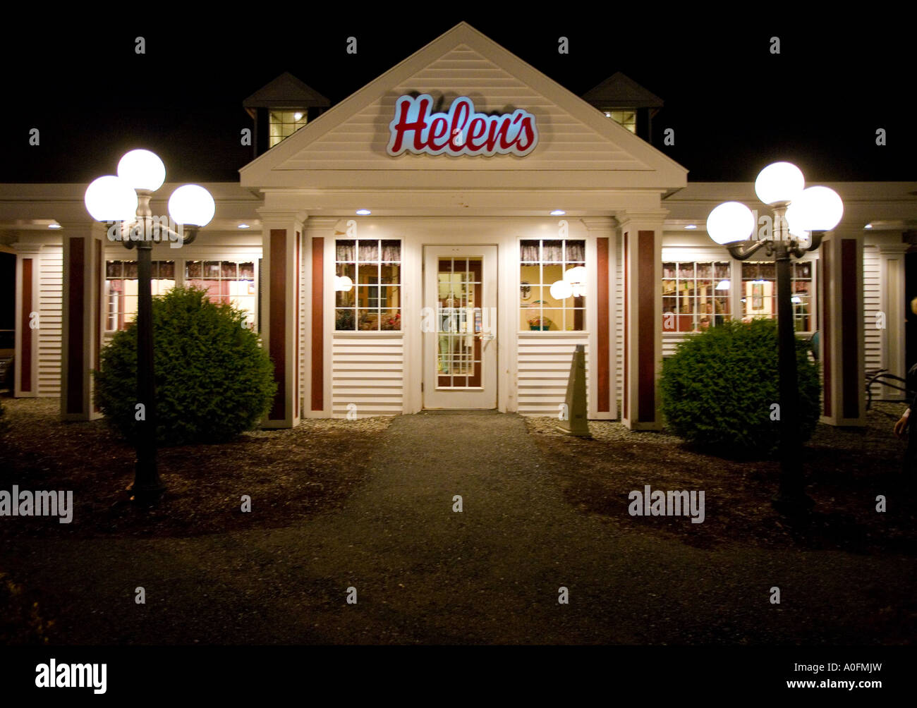 helen s restaurant in ellsworth Stock Photo - Alamy