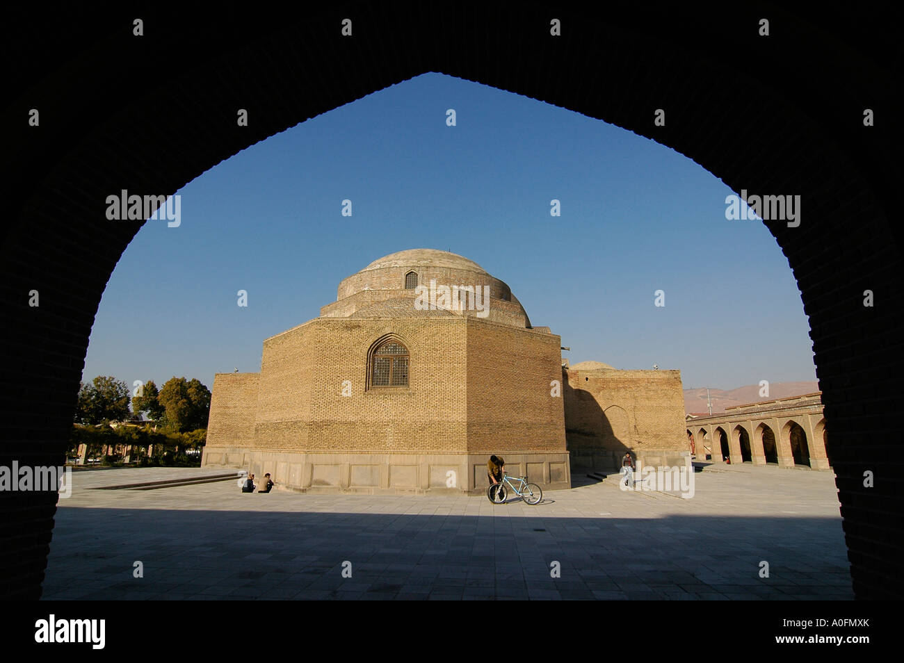 Masjid i kabud blue tile decoration decorated architecture hi-res stock ...