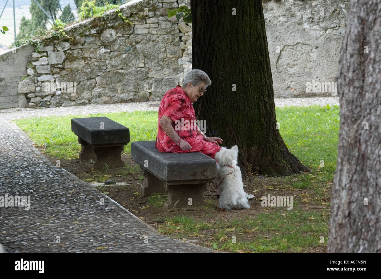 Friendly old woman hi-res stock photography and images - Alamy
