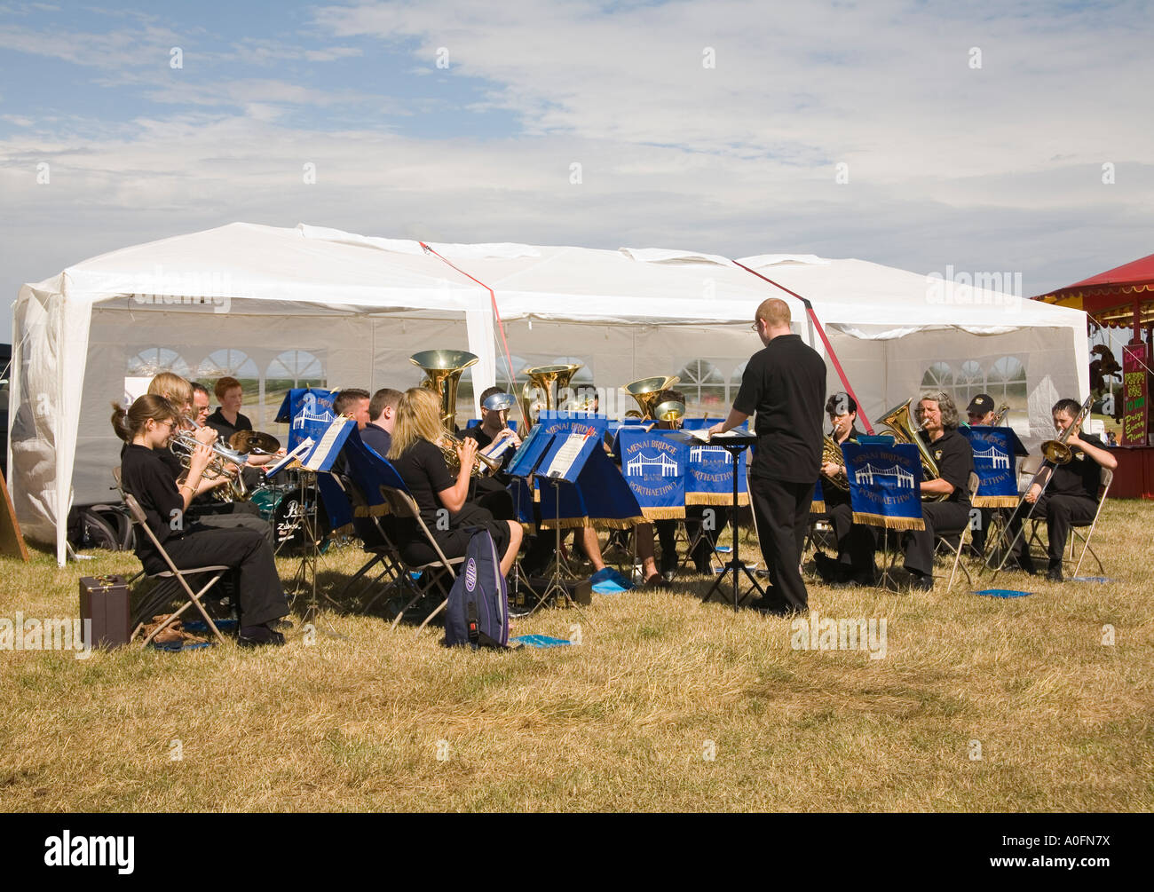 PENTRAETH ISLE OF ANGLESEY NORTH WALES UK August The Menai Silver Band ...