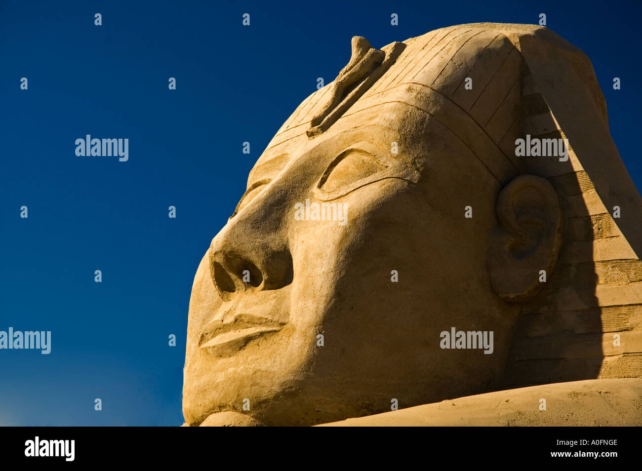 Sand Sculpture of Sphynx’s Head in Brighton, East Sussex, England, UK ...