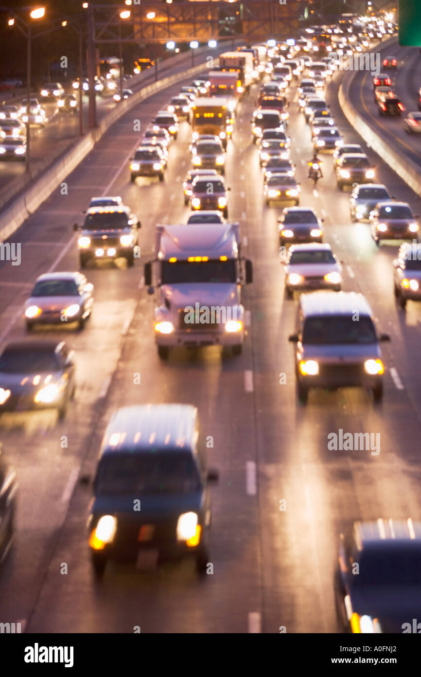 TRAFFIC ON HIGHWAY Stock Photo - Alamy