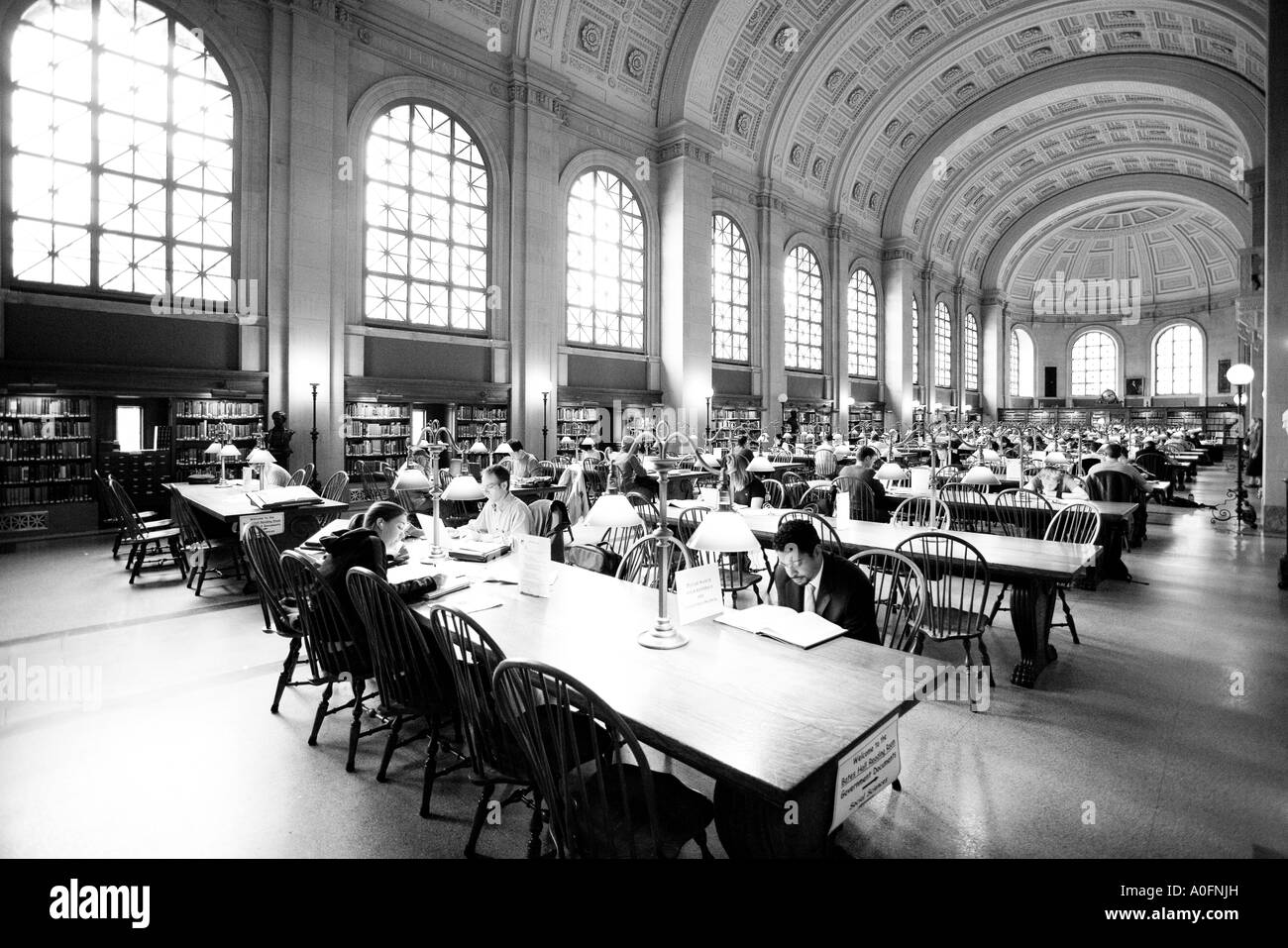 boston public library Stock Photo - Alamy