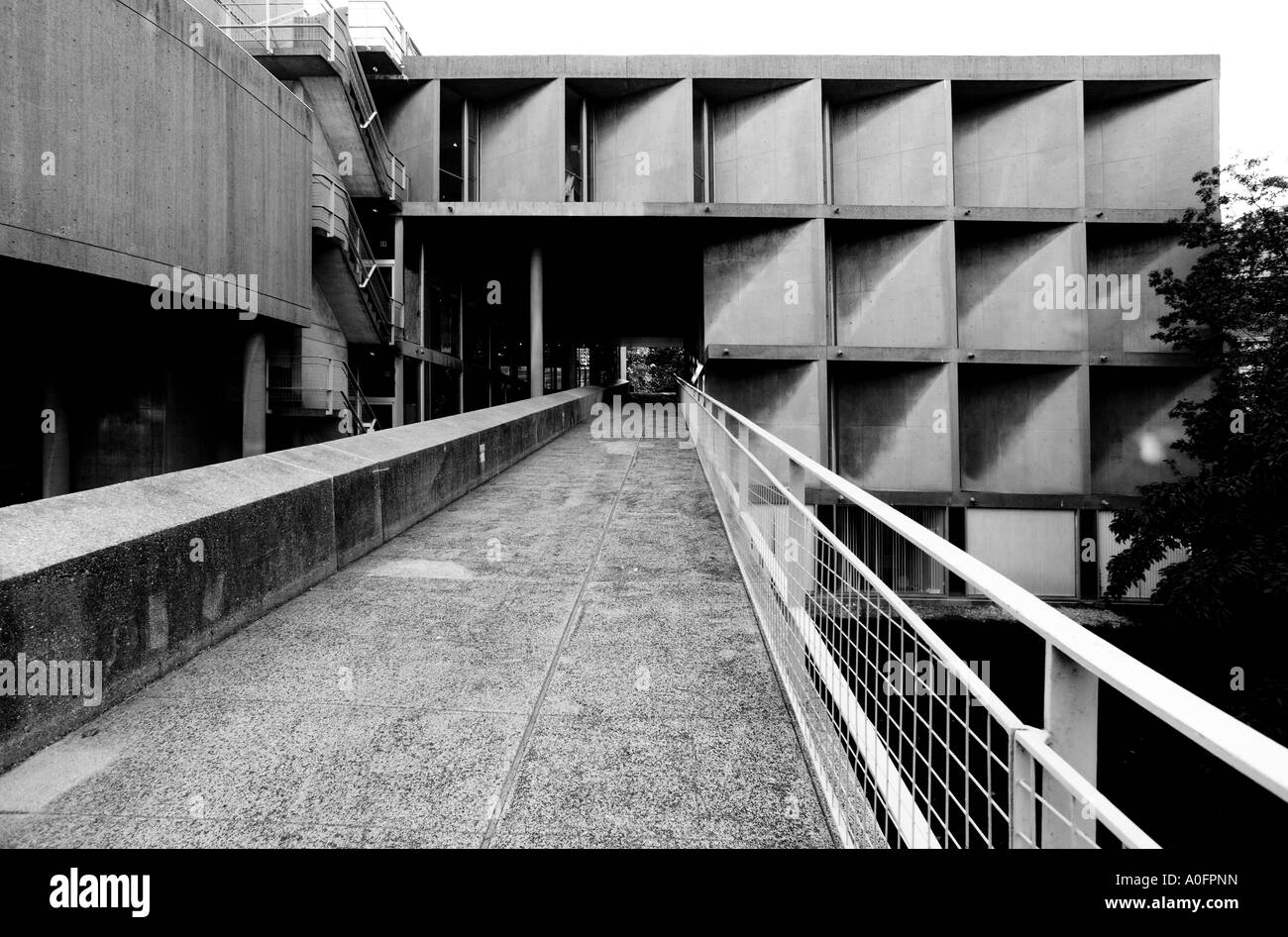 le corbusier only building in the usa in harvard college Stock Photo ...